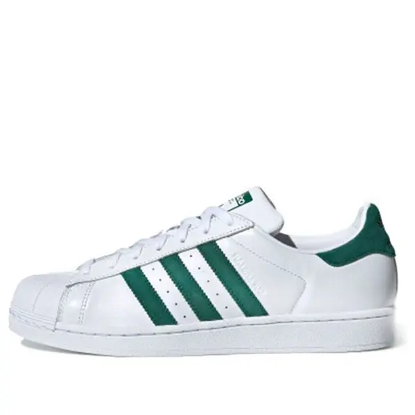 Adidas Superstar Low Top Sneakers - White/green