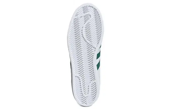 Adidas Superstar Low Top Sneakers - White/green