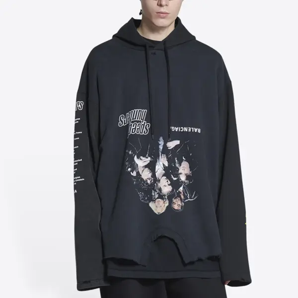 Balenciaga Speed Hunters Upside Down Hoodie Oversized