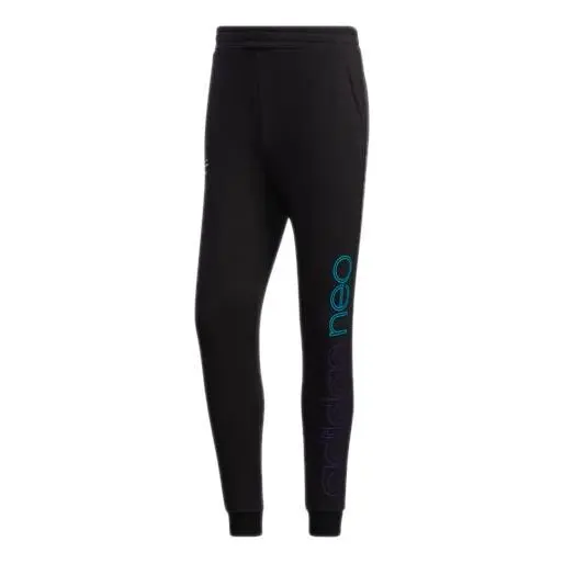 Adidas Neo M Fav Ss Tp 2 Printing Casual Sports Pants - Black