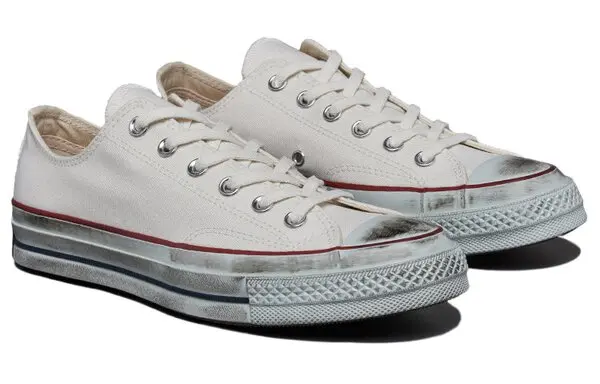 CONVERSE Chuck Taylor All Star 1970s Canvas Low Top Sneakers - White/grey