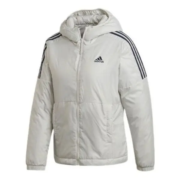 Adidas Essentials Thermal Hooded Jacket - Grey
