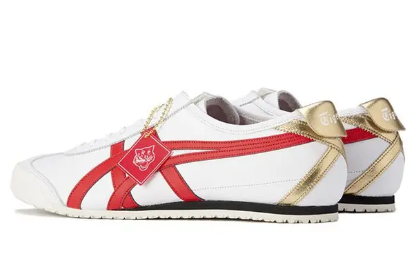 Onitsuka Tiger Mexico 66 Low Top Sneakers - White/red