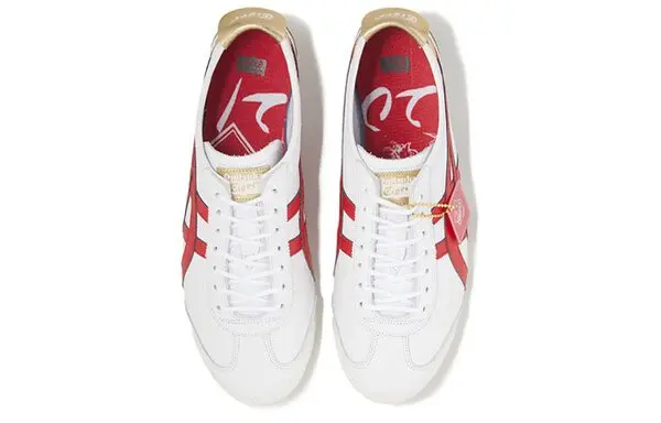 Onitsuka Tiger Mexico 66 Low Top Sneakers - White/red