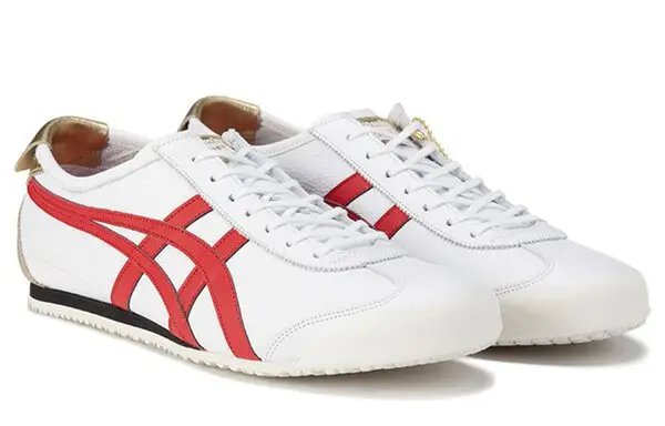 Onitsuka Tiger Mexico 66 Low Top Sneakers - White/red