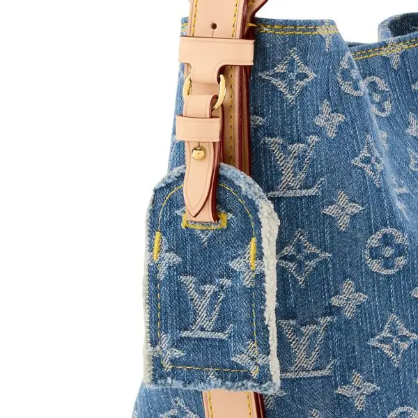 LOUIS VUITTON All In Bb Monogram Denim Bucket Bag