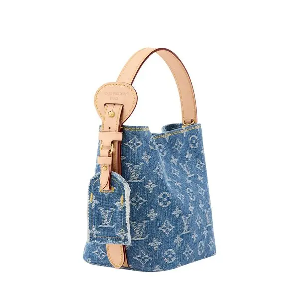 LOUIS VUITTON All In Bb Monogram Denim Bucket Bag