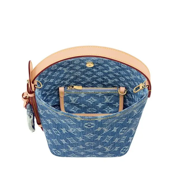 LOUIS VUITTON All In Bb Monogram Denim Bucket Bag