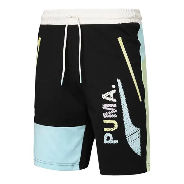 PUMA Florid Summer Logo Shorts - Black