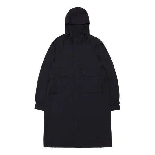 Nike Esc Series Every Stitch Series Solid Color Long Sleeves Hooded Windbreaker Jacket Black - Default Color