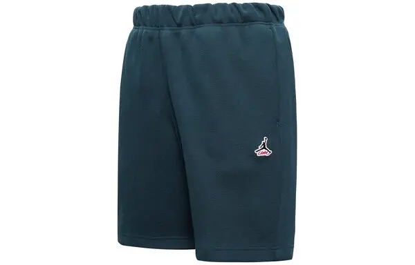 JORDAN X Union La Embroidered Logo Sports Shorts - Blue