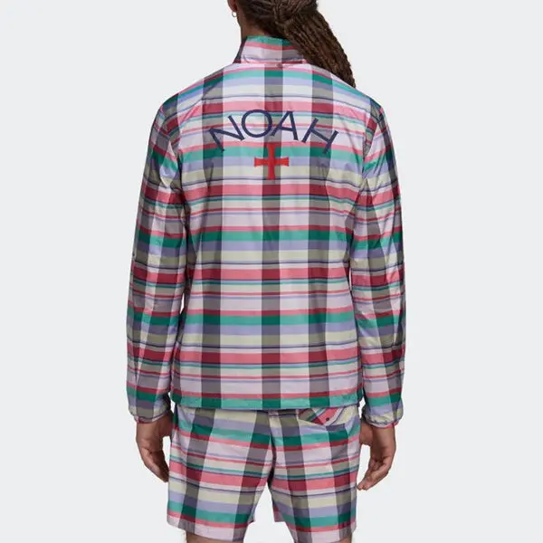 Adidas Originals X Noah Water Repellent Plaid Running Jacket