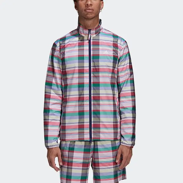 Adidas Originals X Noah Water Repellent Plaid Running Jacket