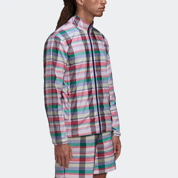 Adidas Originals X Noah Water Repellent Plaid Running Jacket