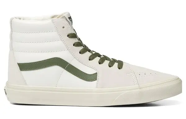VANS Sk8-hi 'vintage Pop Marshmallow Turtledove' High Top Sneakers - White/green