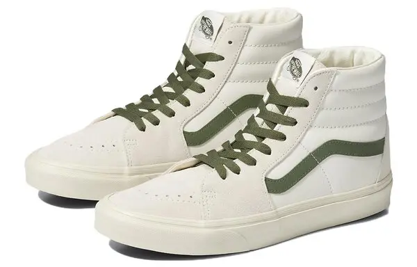VANS Sk8-hi 'vintage Pop Marshmallow Turtledove' High Top Sneakers - White/green