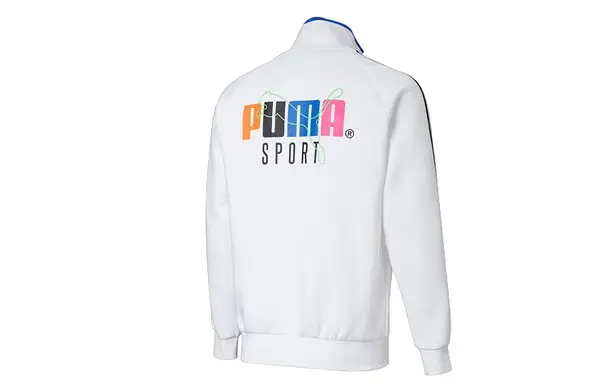 PUMA Stand Collar Colorblock Logo Casual Jacket