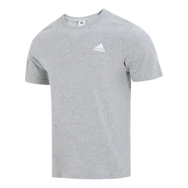Adidas Essentials Single Embroidered Small Logo T-shirt - Grey