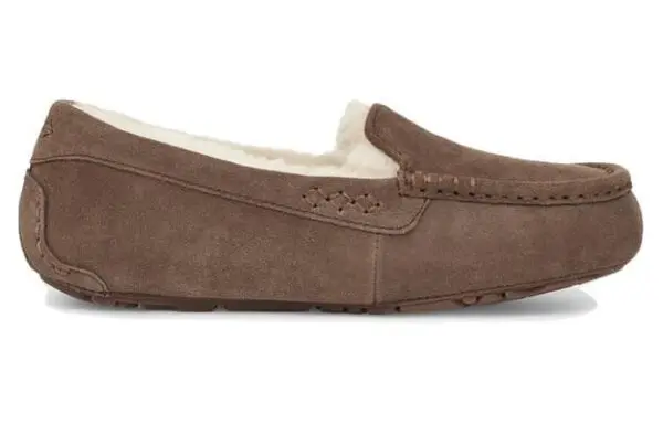 UGG Ansley Suede And Sheepskin Slippers - Brown