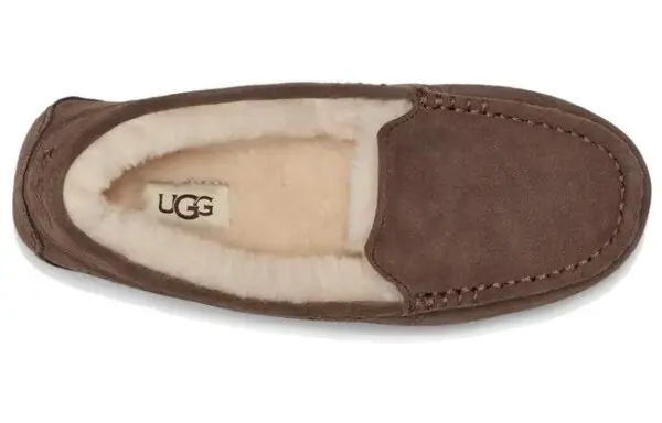 UGG Ansley Suede And Sheepskin Slippers - Brown