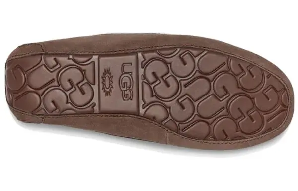 UGG Ansley Suede And Sheepskin Slippers - Brown