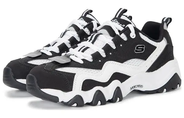 Sketchers Sport D'lites 2.0 Low Top Sneakers - Blackwhite