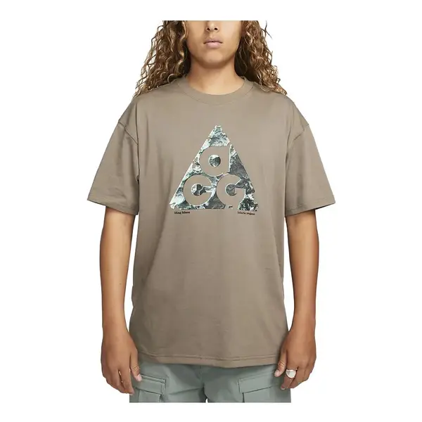 Nike Logo T-shirt - Olive Grey
