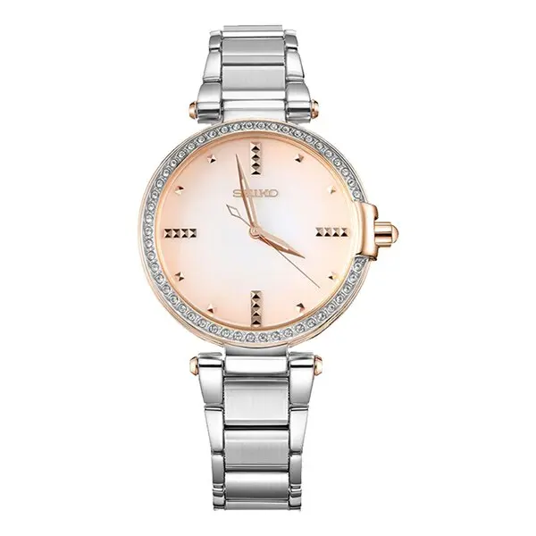 SEIKO Crystal Embellished Watch - Pink