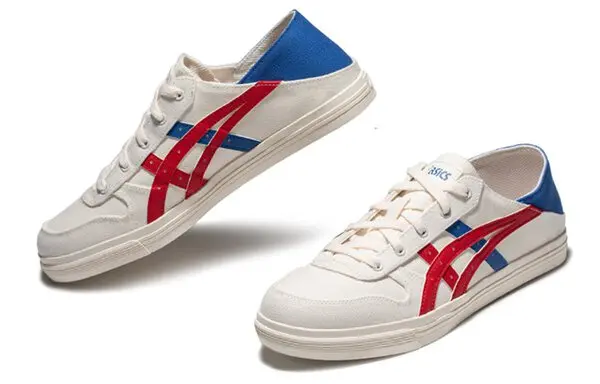 Asics Aaron Slip-on Sneakers - White/blue