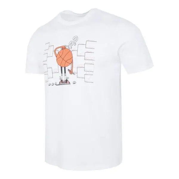Adidas Lil Stripe Bracket Graphic Short Sleeve Basketball T-shirt 'white - White/multi-color