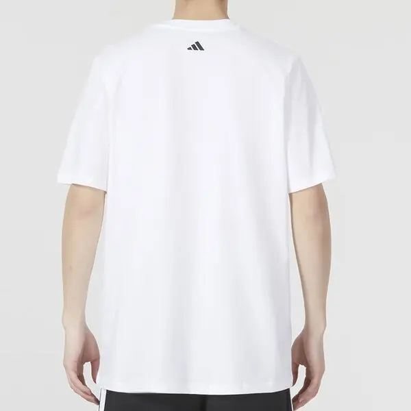 Adidas Lil Stripe Bracket Graphic Short Sleeve Basketball T-shirt 'white - White/multi-color