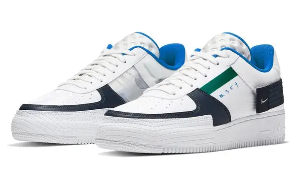 Nike Force 1 Type Sneakers - Blue/white