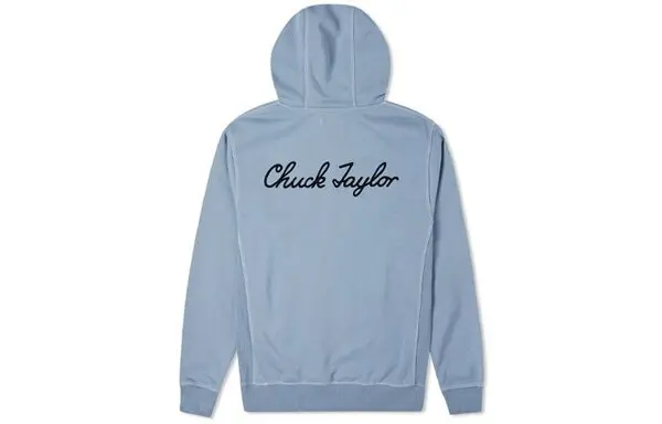 CONVERSE Alphabet Printing Sports Retro Blue Hoodie