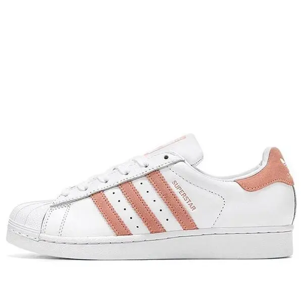 Adidas Superstar Low Top Sneakers - White/orange