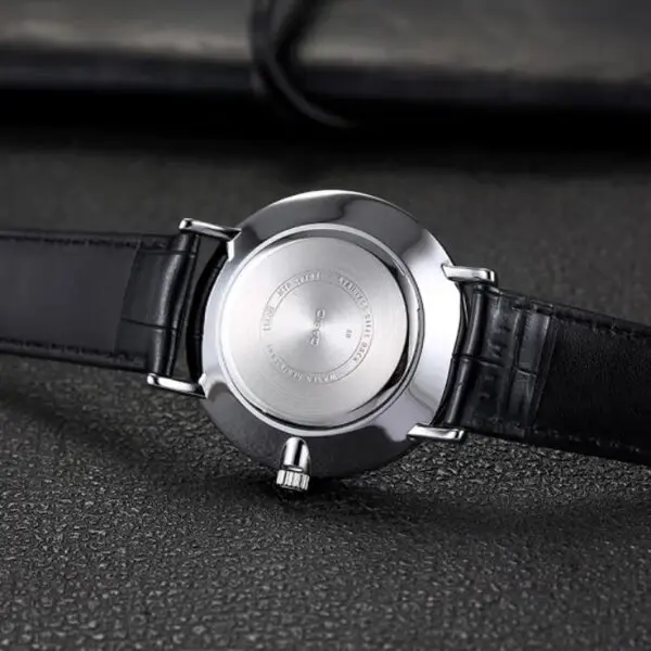 Casio Analog Dress Watch With Leather Strap