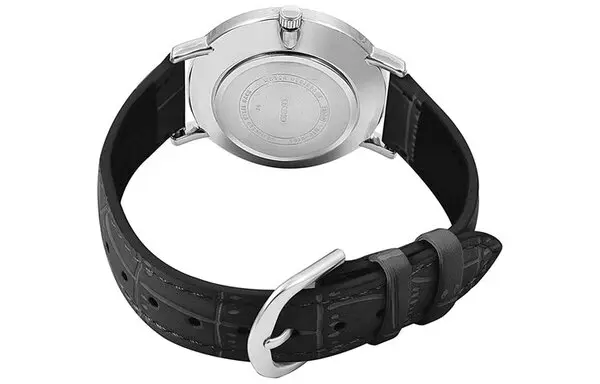 Casio Analog Dress Watch With Leather Strap