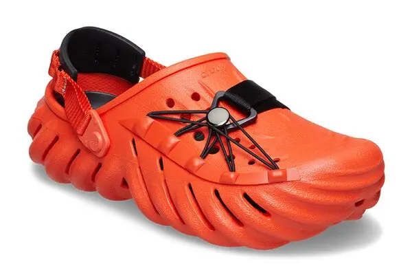 CROCS Echo Reflective Clogs - Orange/black