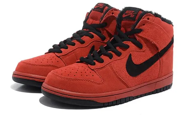Nike Dunk High Pro "sport " Sneakers - Red