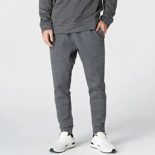 Nike Alphabet Fleece Lined Stay Warm Knit Sports Pants Gray - Grey