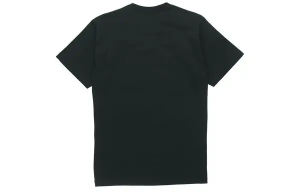 A BATHING APE Half Zip Shark Face Tee - Black