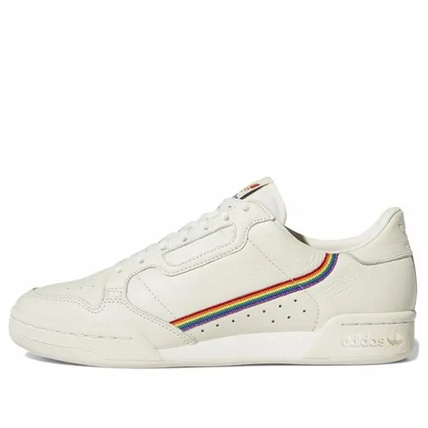 Adidas Continental 80 "pride" Lace Up Sneakers - White