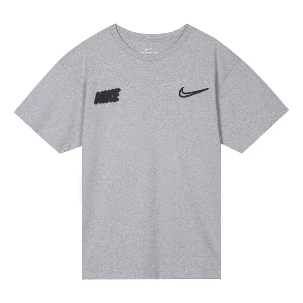 Nike Alphabet Logo Short Sleeve T-shirt - Grey