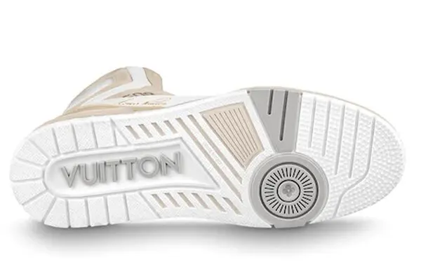 LOUIS VUITTON High Top Sneakers - White/beige/grey