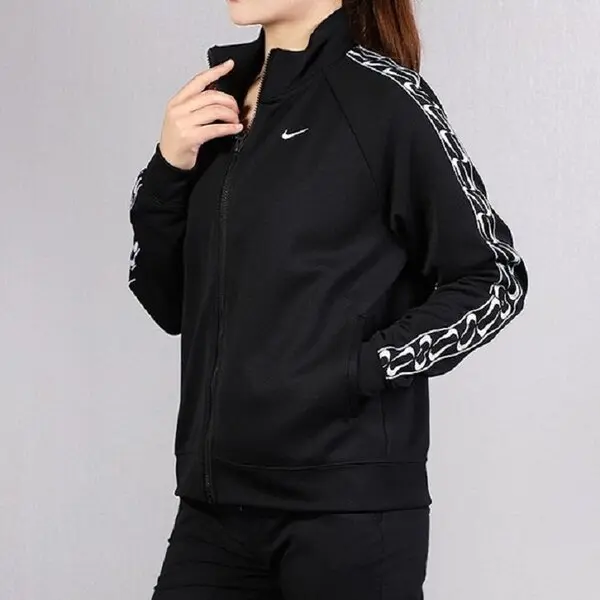 Nike Stand Collar Zip-up Track Jacket With Side Logo Detail
