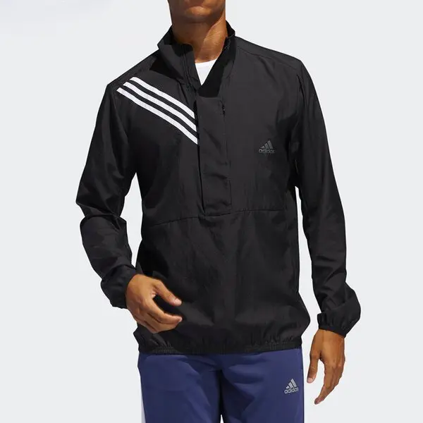 Adidas Logo Print Casual Running Stand Collar Jacket