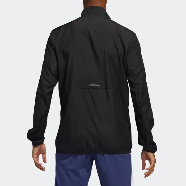 Adidas Logo Print Casual Running Stand Collar Jacket