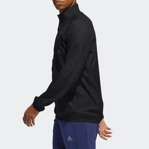 Adidas Logo Print Casual Running Stand Collar Jacket