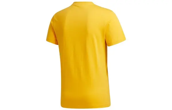 Adidas Neo X Crossover M Gdtm Tee Printing Round Neck Sports Short Sleeve - Yellow