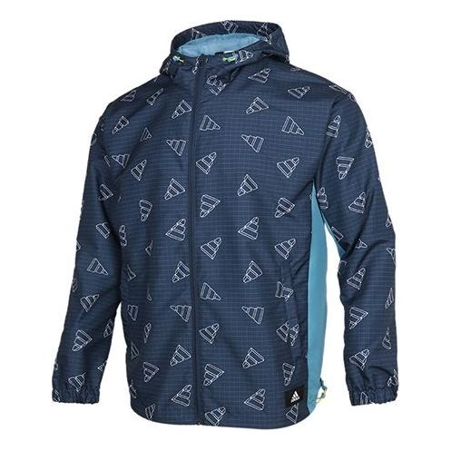Adidas Logo Print Hooded Jacket