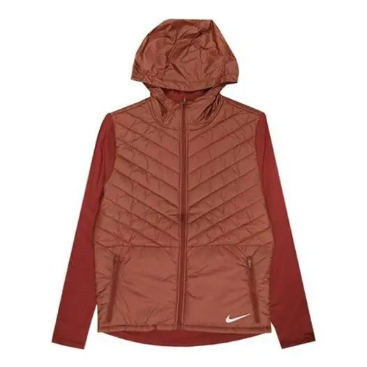 Nike Sports Hooded Zipper Jacket - Red